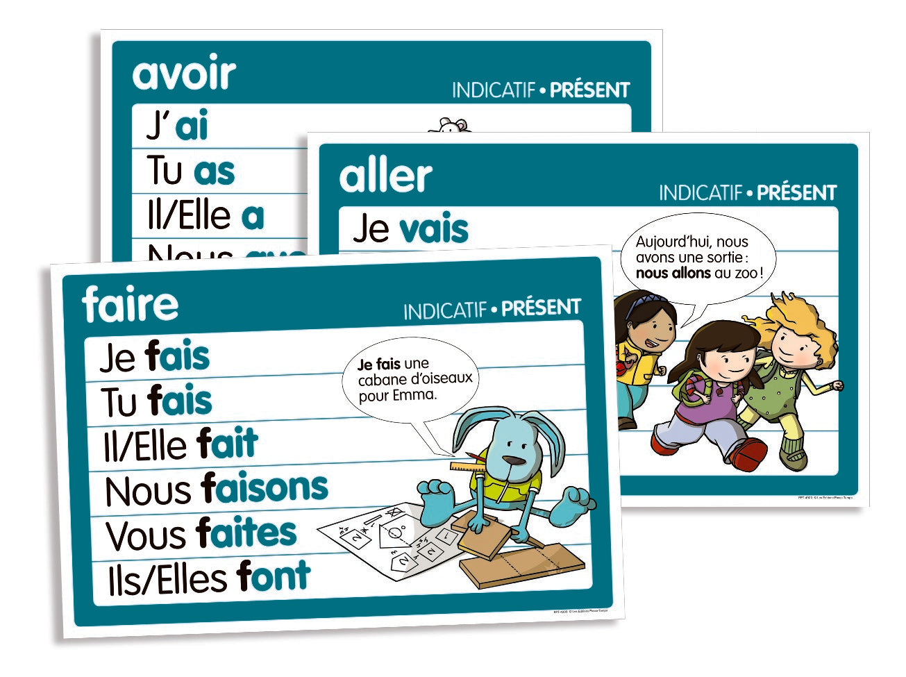 Affiches de verbes — Brault & Bouthillier
